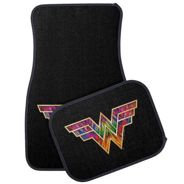 WW84 | Wonder Woman Kaleidoscope Logo Car Floor Mat | Zazzle