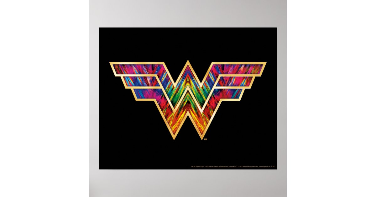 WW84 | Wonder Woman Kaleidoscope Logo Poster | Zazzle