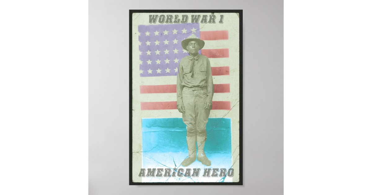 WWI - AMERICAN HERO POSTER | Zazzle
