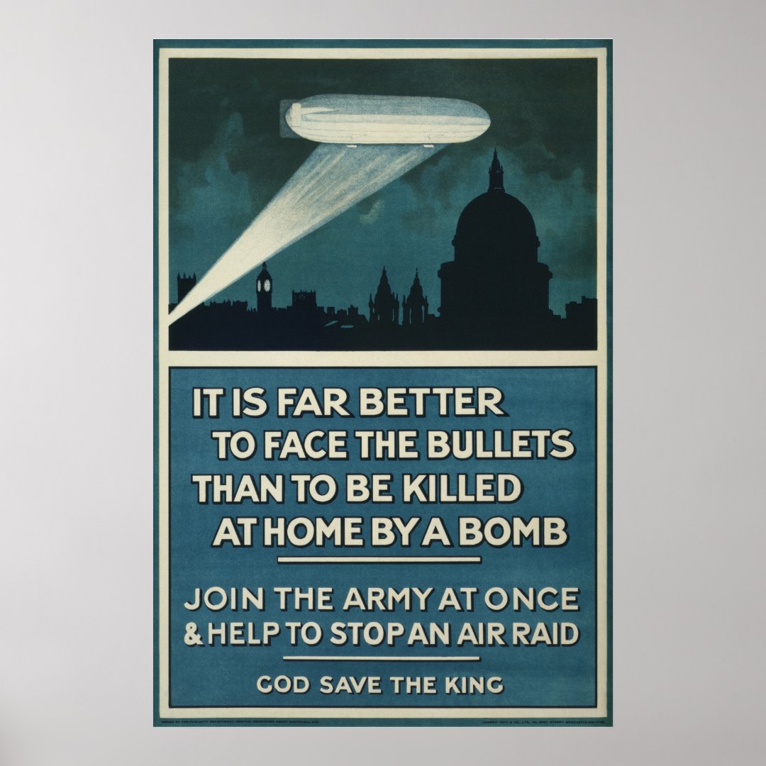 WWI British Army recruitment poster 20"x30" | Zazzle