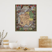 WWI Map of the American Expeditionary Force (1932) Poster | Zazzle
