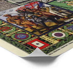 WWI Map of the American Expeditionary Force (1932) Poster | Zazzle