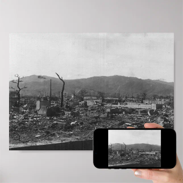 WWII Atomic Bomb Photo of Hiroshima Poster | Zazzle