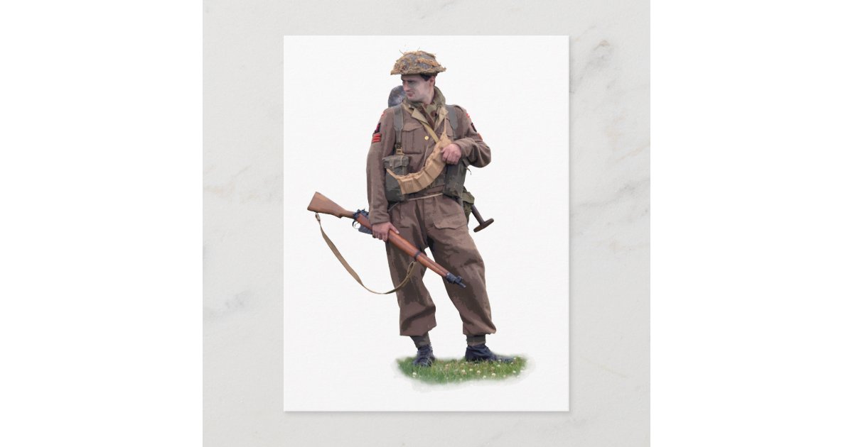 WWII British 'Tommy' Postcard | Zazzle