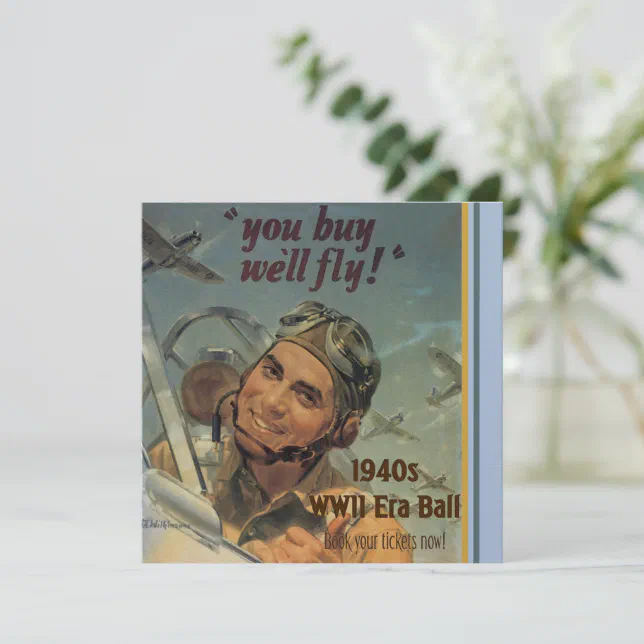 WWII Era Invitation | Zazzle