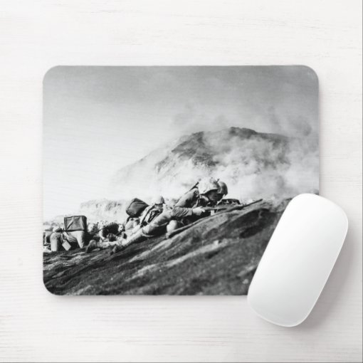 WWII Marines on Iwo Jima Beachhead Mouse Pad | Zazzle