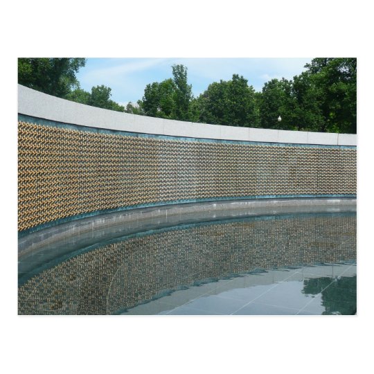 WWII Memorial Freedom Wall in Washington DC Postcard | Zazzle.com