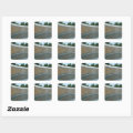 WWII Memorial Freedom Wall in Washington DC Square Sticker | Zazzle