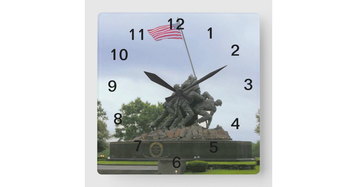 WWII Square Clock | Zazzle