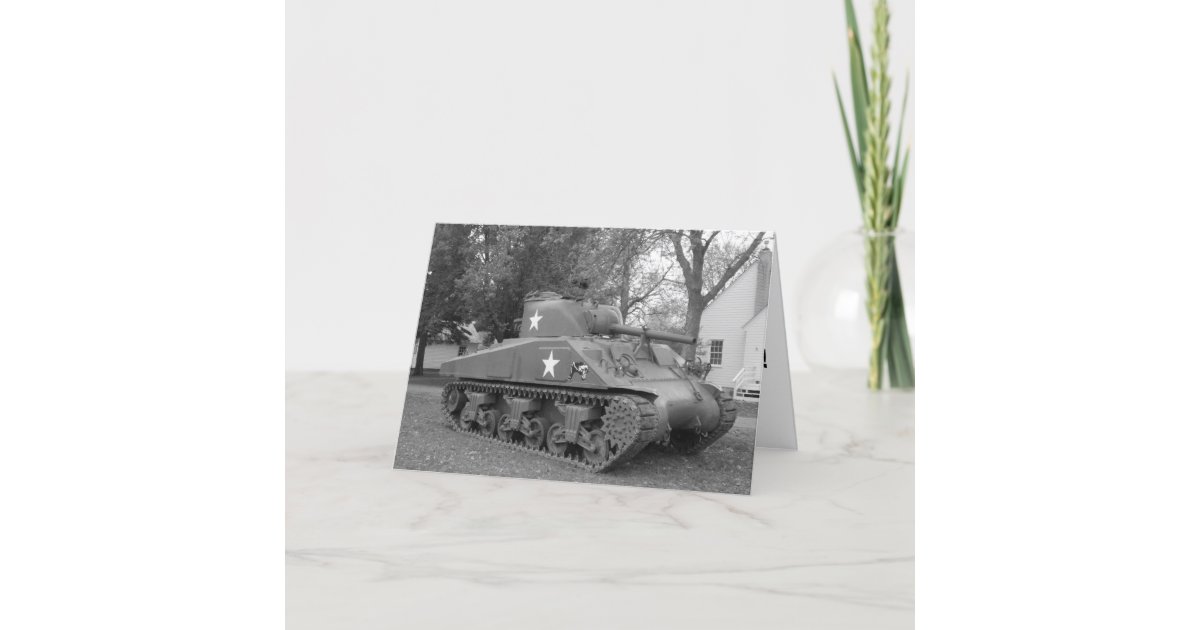 "WWII Tank" Birthday Card | Zazzle