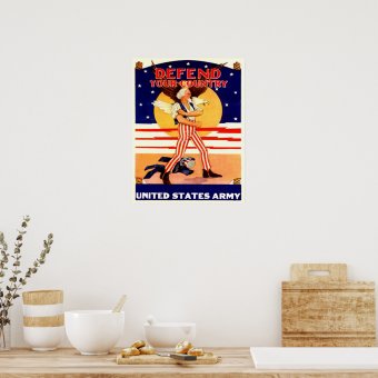 WWII US Army Uncle Sam Poster | Zazzle