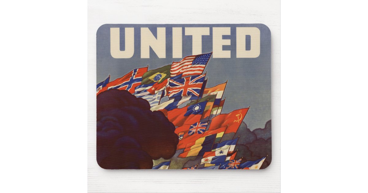 WWII Vintage Poster Mouse Pad | Zazzle