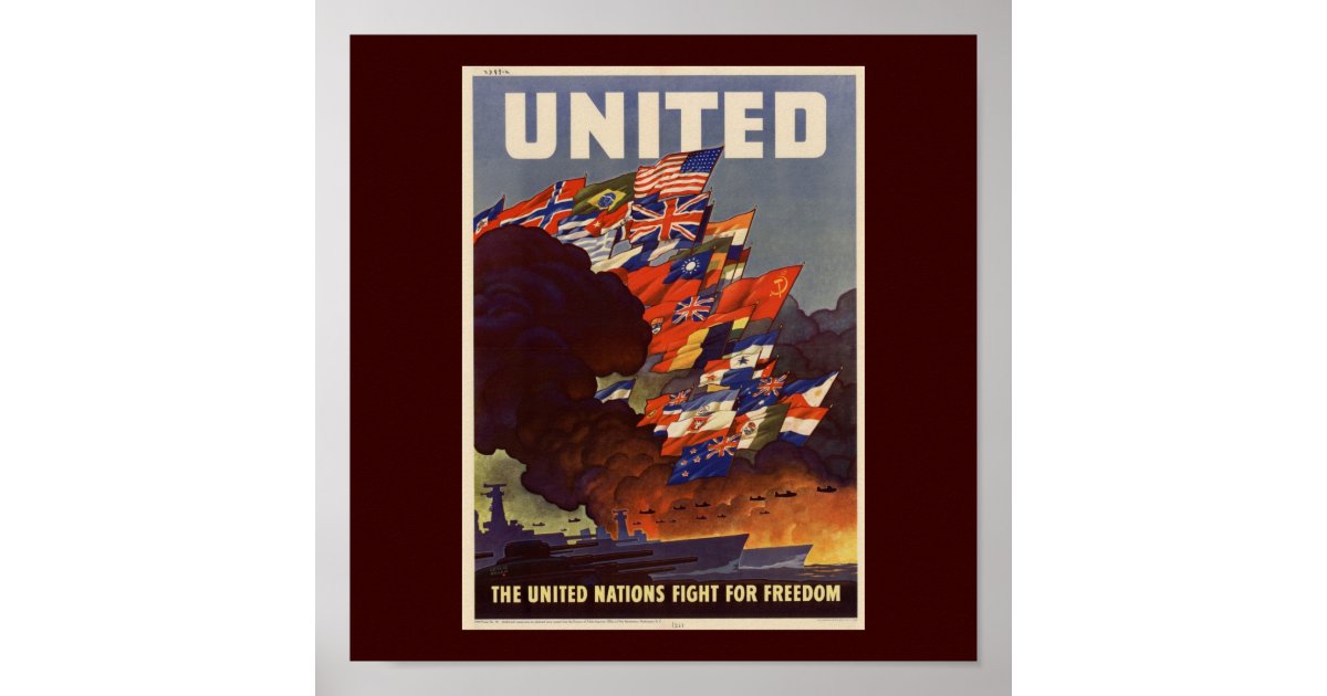 WWII Vintage Poster Poster | Zazzle