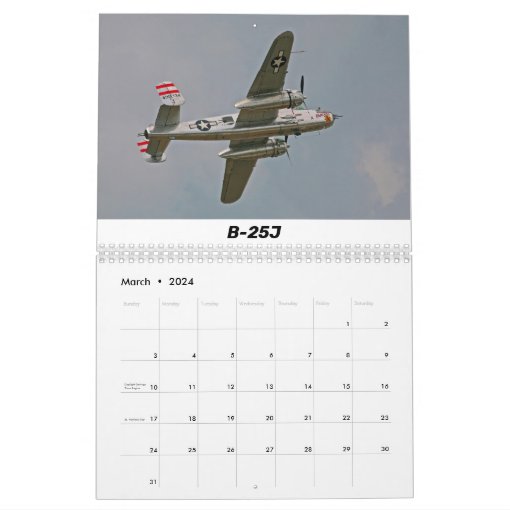 WWII Warbirds Calendar | Zazzle