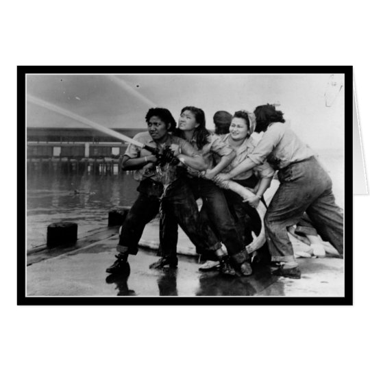 WWII Women - Homefront/War Effort Greeting Card | Zazzle.com