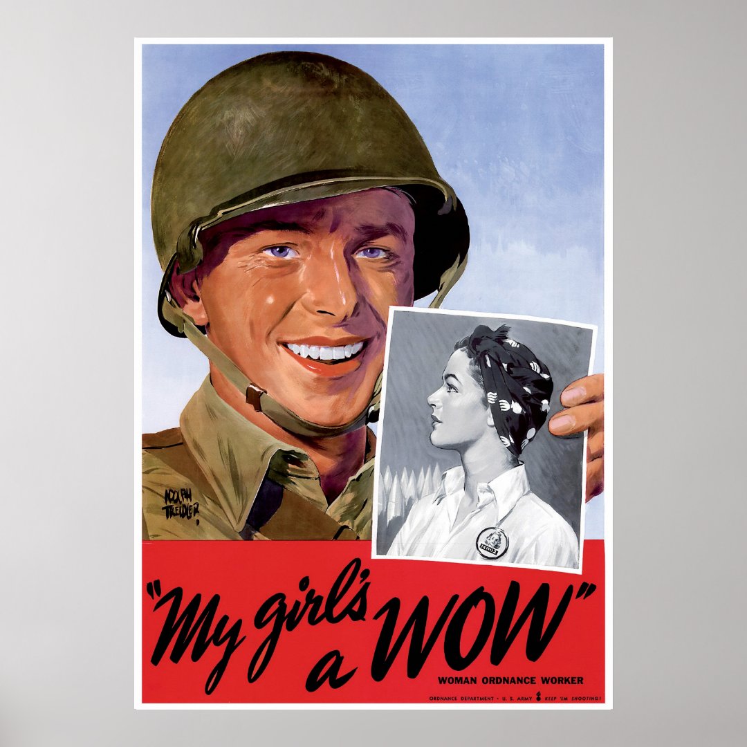 WWII Women Ordnance Workers Poster | Zazzle