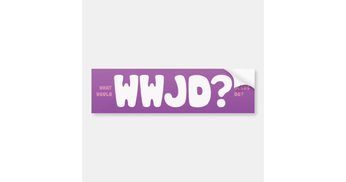 WWJD? BUMPER STICKER | Zazzle