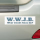 WWJD? What Would Jesus Do? Bumper Sticker | Zazzle