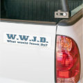 WWJD? What Would Jesus Do? Bumper Sticker | Zazzle