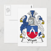 Wyatt Family Crest Postcard | Zazzle