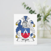 Wyatt Family Crest Postcard | Zazzle