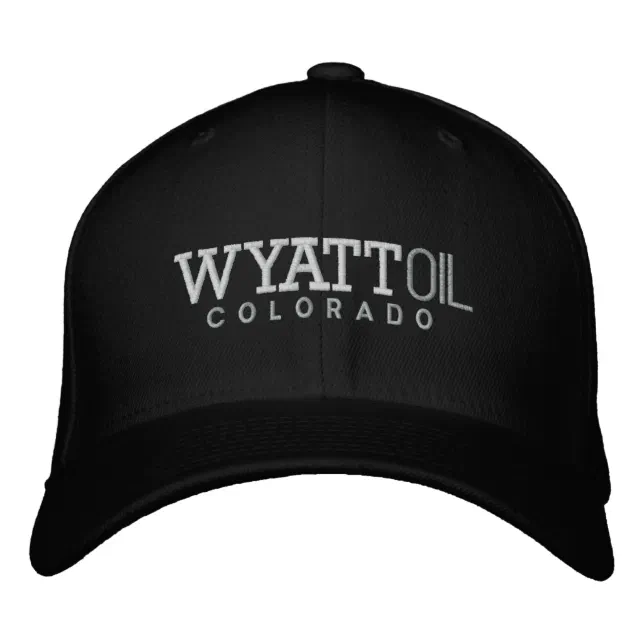 Wyatt Oil Embroidered Baseball Cap | Zazzle