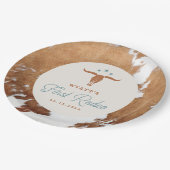 WYNONA First Rodeo Cowboy Birthday Party Paper Plates | Zazzle