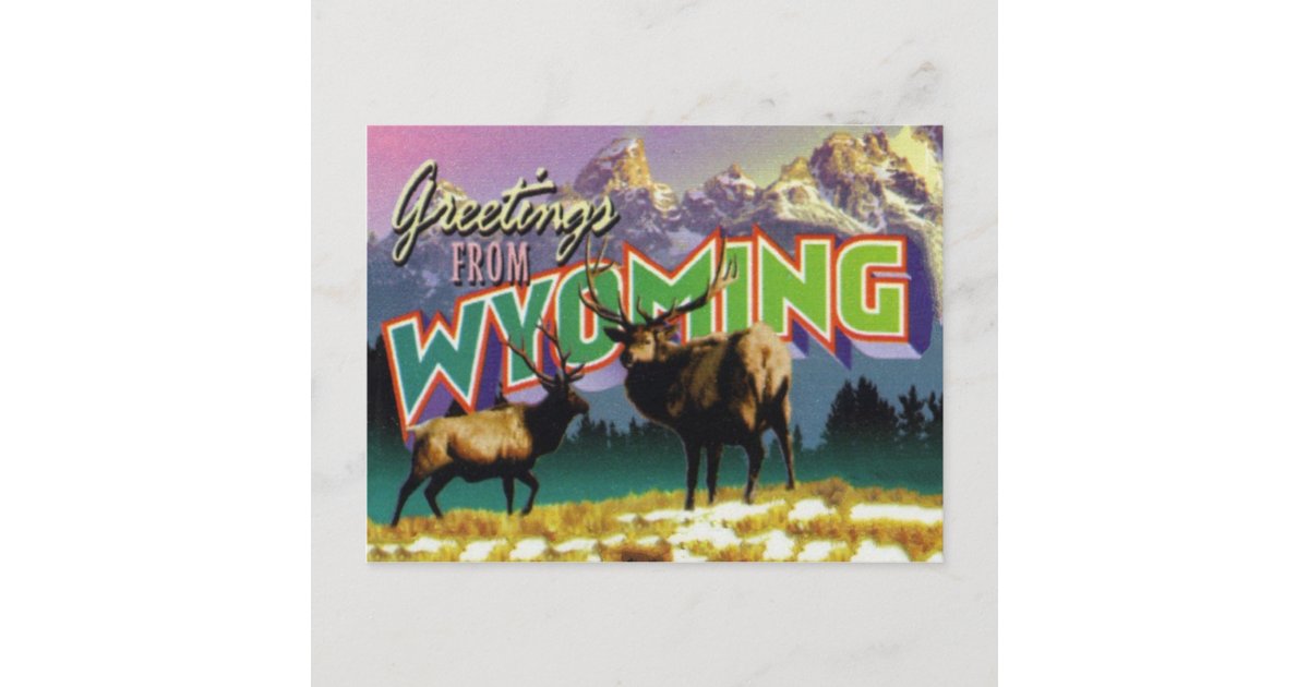 Wyoming Postcard | Zazzle
