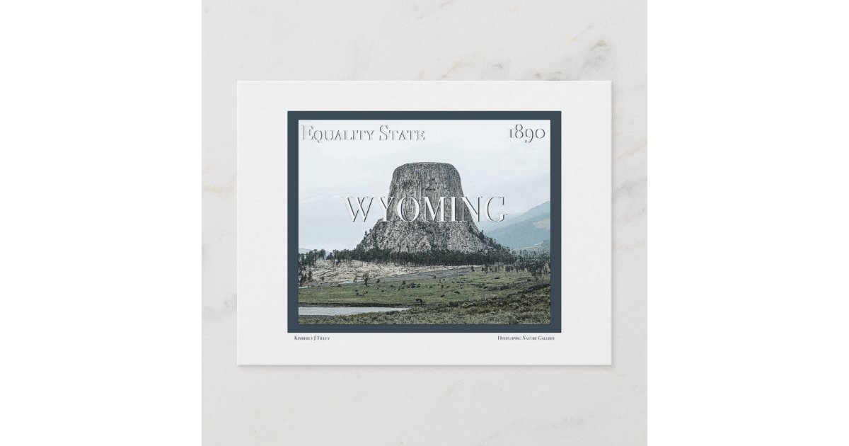 Wyoming Poster Postcard | Zazzle