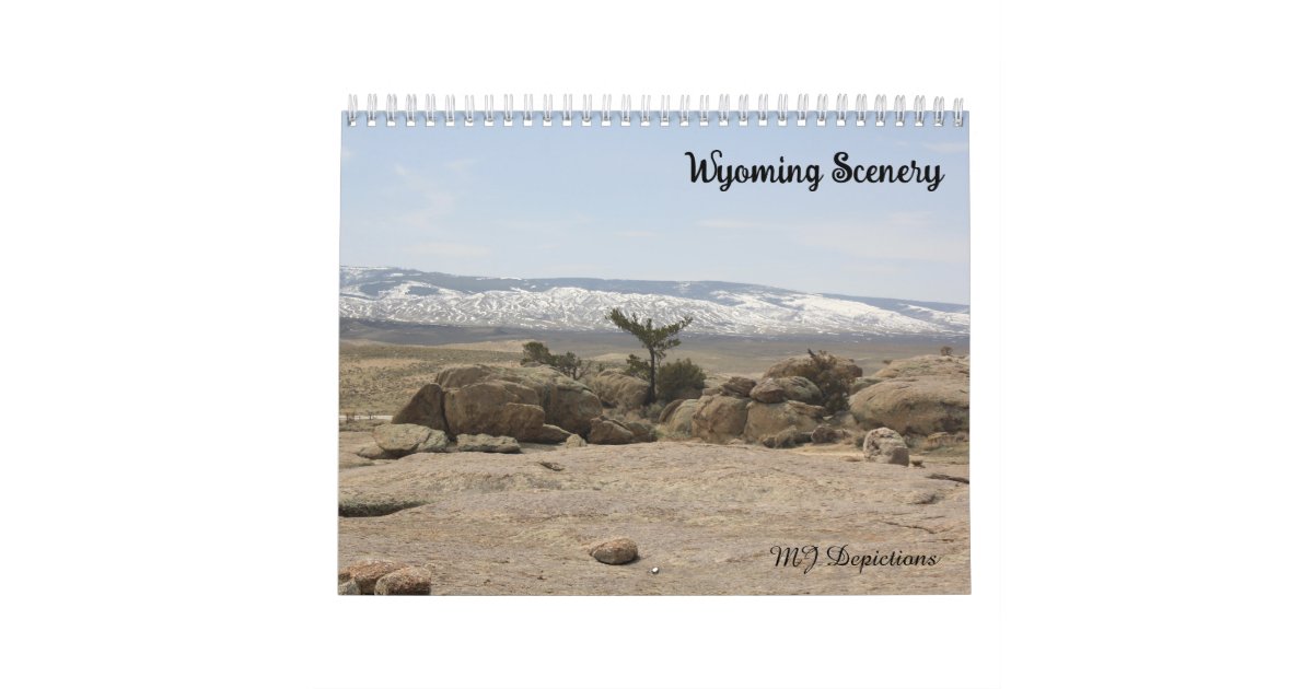 Wyoming Scenery Calendar | Zazzle