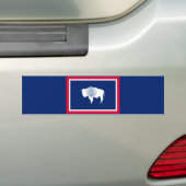 Wyoming State Flag Design Bumper Sticker | Zazzle