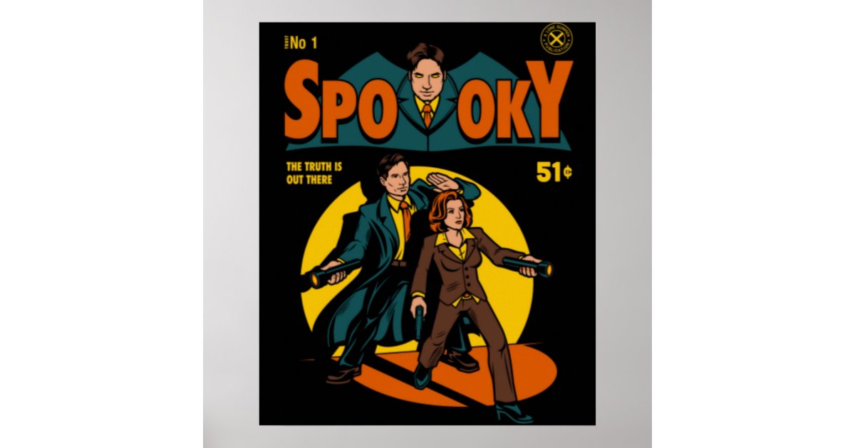 X Files Spooky Comic Poster | Zazzle