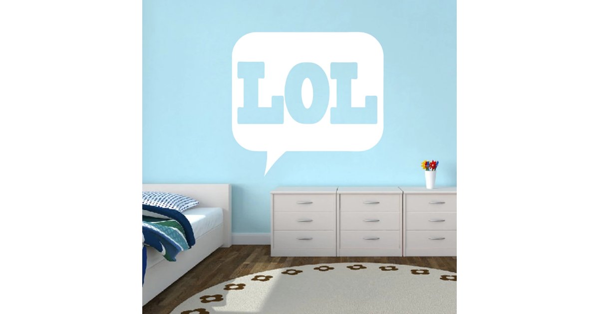 X-Large LOL Wall Decal | Zazzle