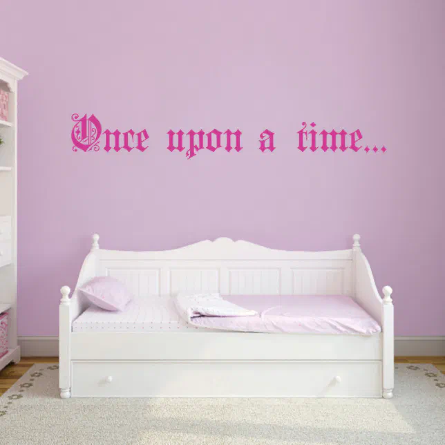 X-Large Once Upon A Time Wall Decal | Zazzle