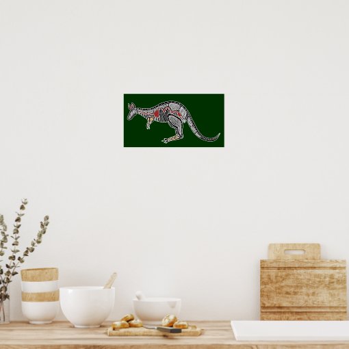 X-Ray Kangaroo Poster | Zazzle