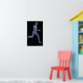 X-ray of the vascular system in a running man poster | Zazzle