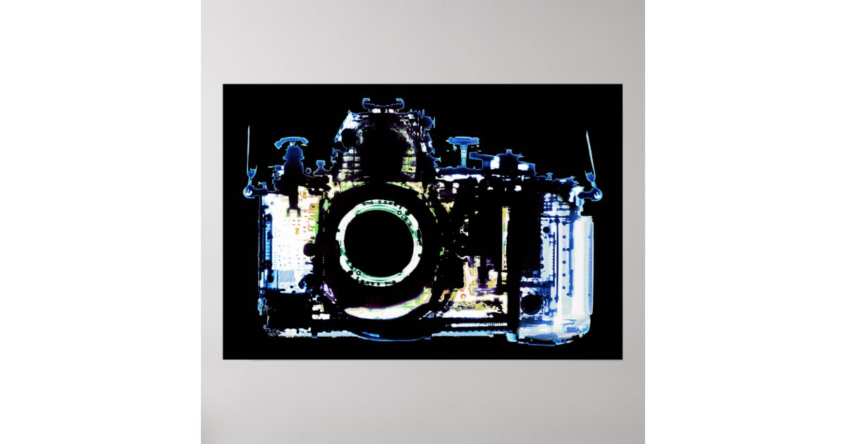 X-RAY VISION CAMERA - ORIGINAL BLUE POSTER | Zazzle