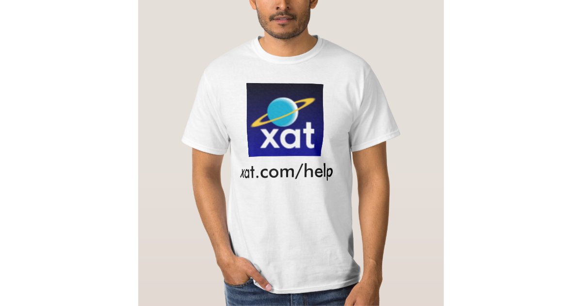 xat_logo, xat.com/help T-Shirt | Zazzle