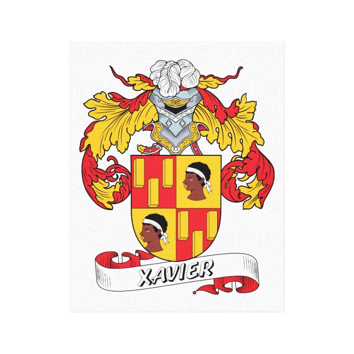 Xavier Family Crest Canvas Print | Zazzle.com