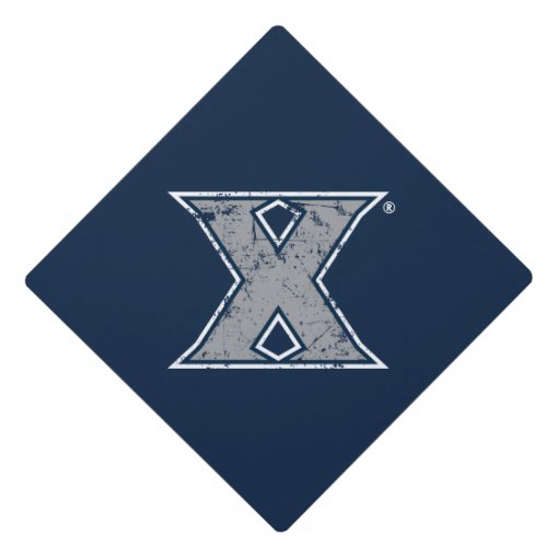 Xavier University Distressed Logo Graduation Cap Topper | Zazzle