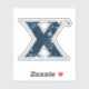 Xavier University Distressed Logo Sticker | Zazzle