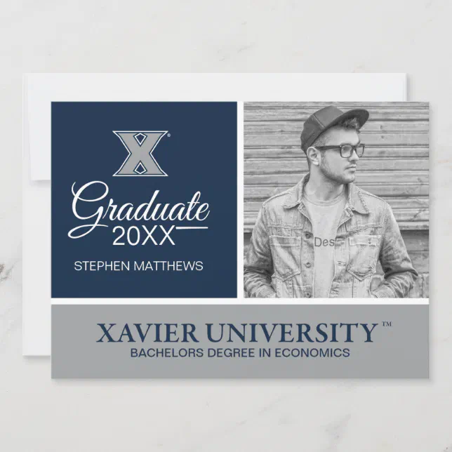 Xavier University | Graduation Invitation | Zazzle