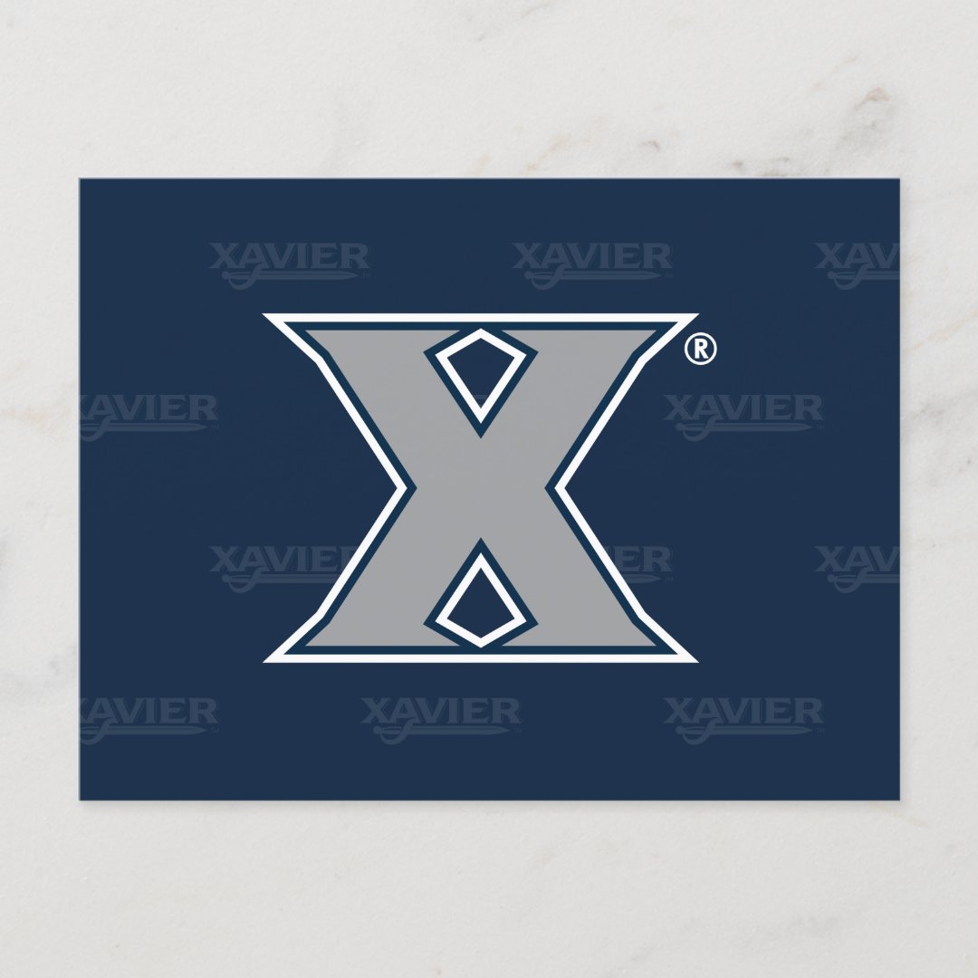 Xavier University Logo Watermark Invitation Postcard | Zazzle