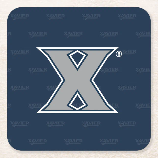 Xavier University Logo Watermark Square Paper Coaster | Zazzle