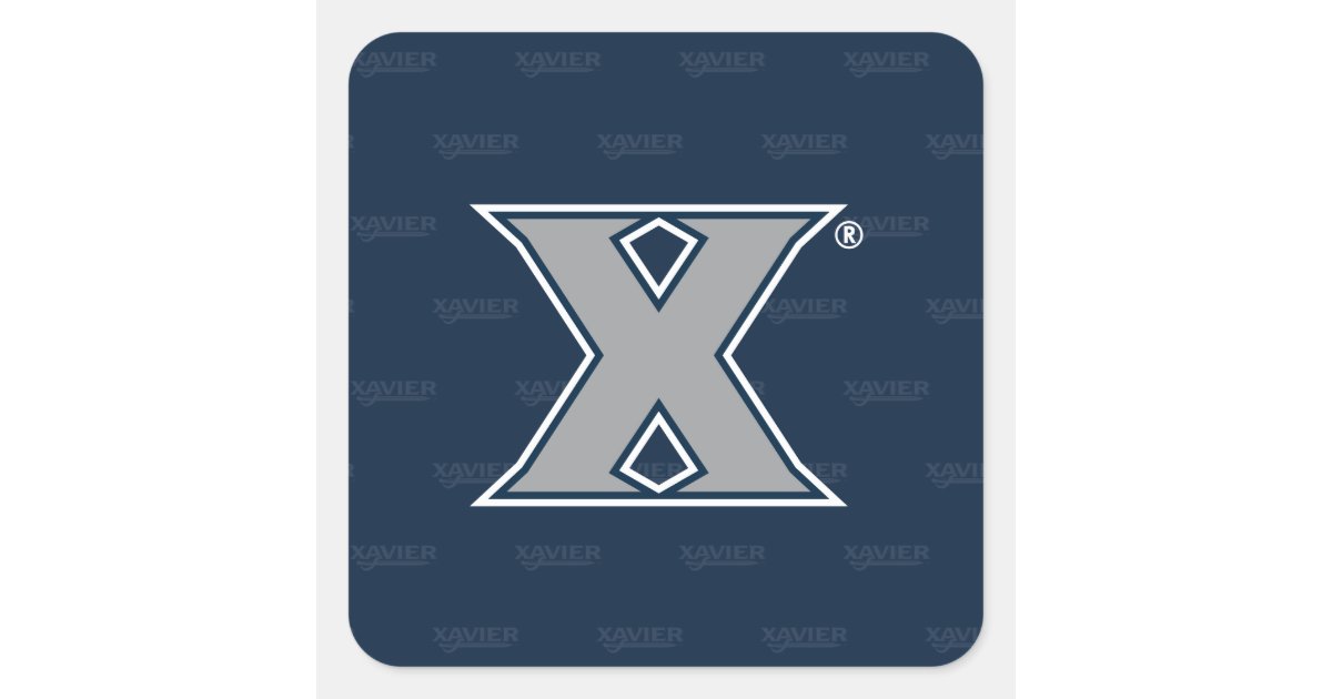 Xavier University Logo Watermark Square Sticker | Zazzle