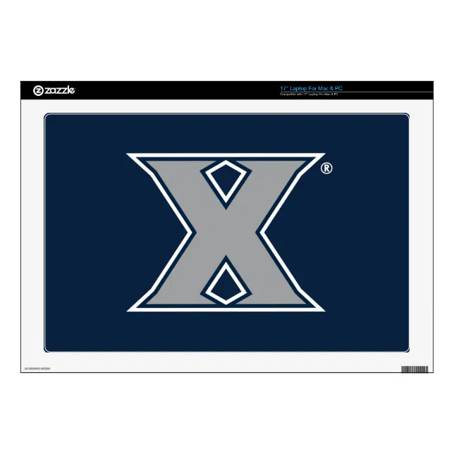 Xavier University Mark 17" Laptop Decal | Zazzle