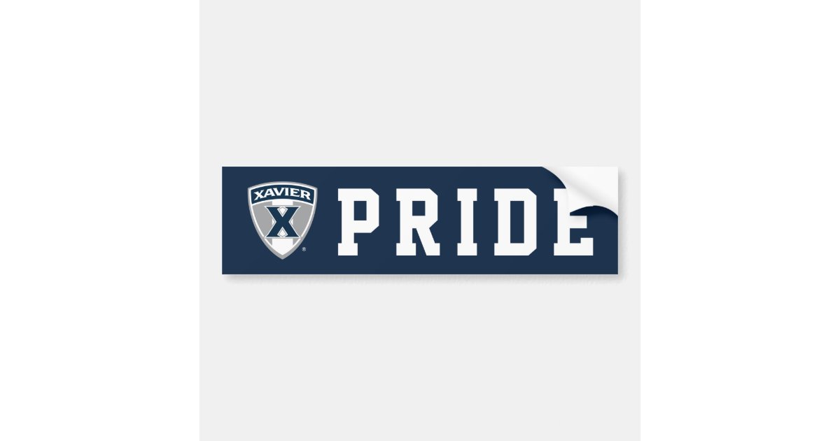 Xavier University Shield Bumper Sticker | Zazzle