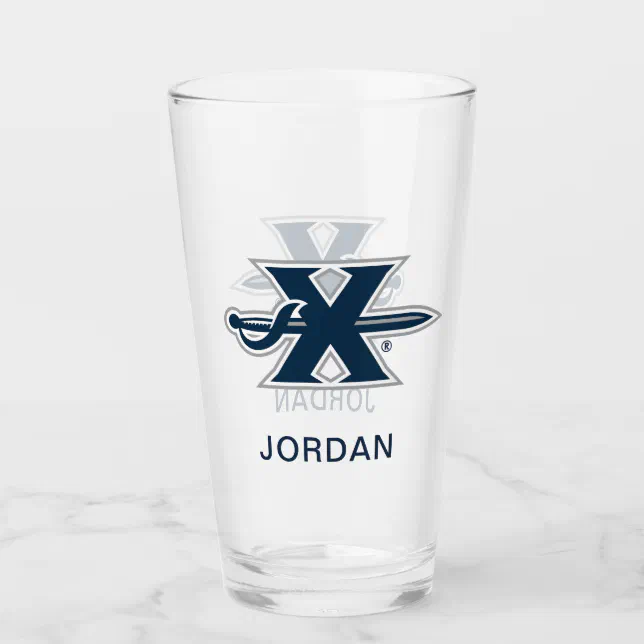 Xavier University Sword Logo Glass | Zazzle