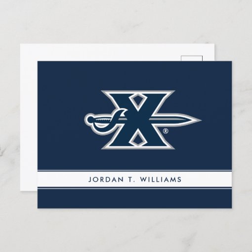 Xavier University Sword Logo Invitation Postcard | Zazzle
