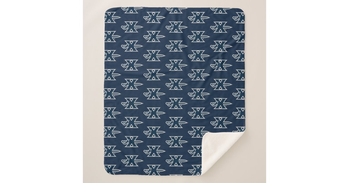 Xavier University Sword Logo Sherpa Blanket | Zazzle